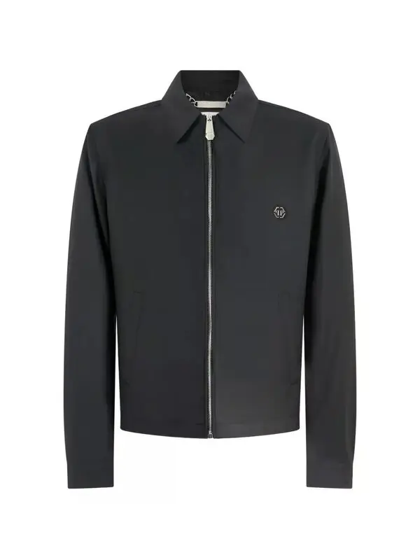 Philipp Plein Logo Plaque Zip-up Jacket