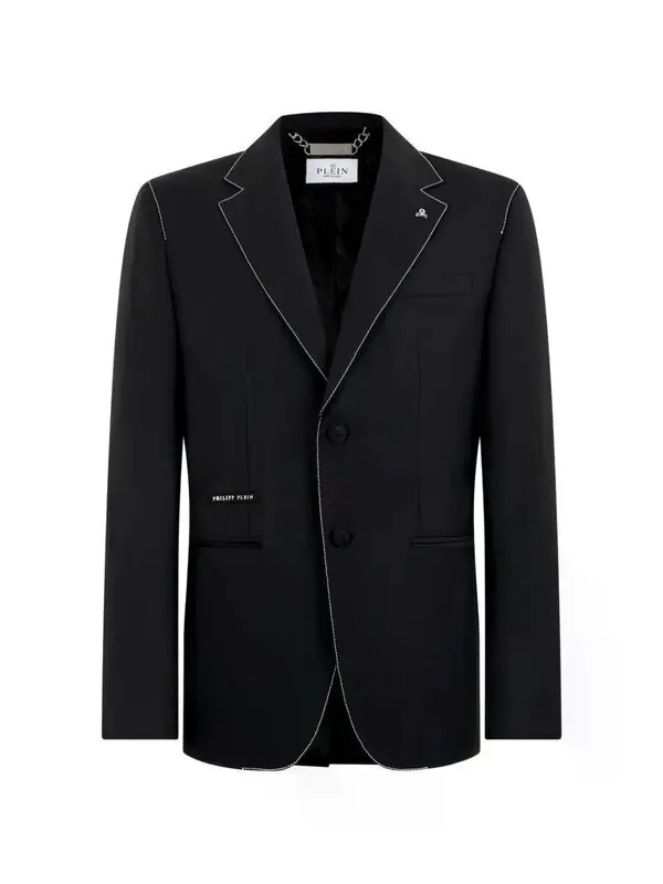 Philipp Plein Blazer Contrast Stitching