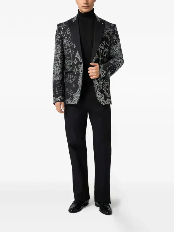 Philipp Plein Zodiac Rhinestone-embellished Blazer