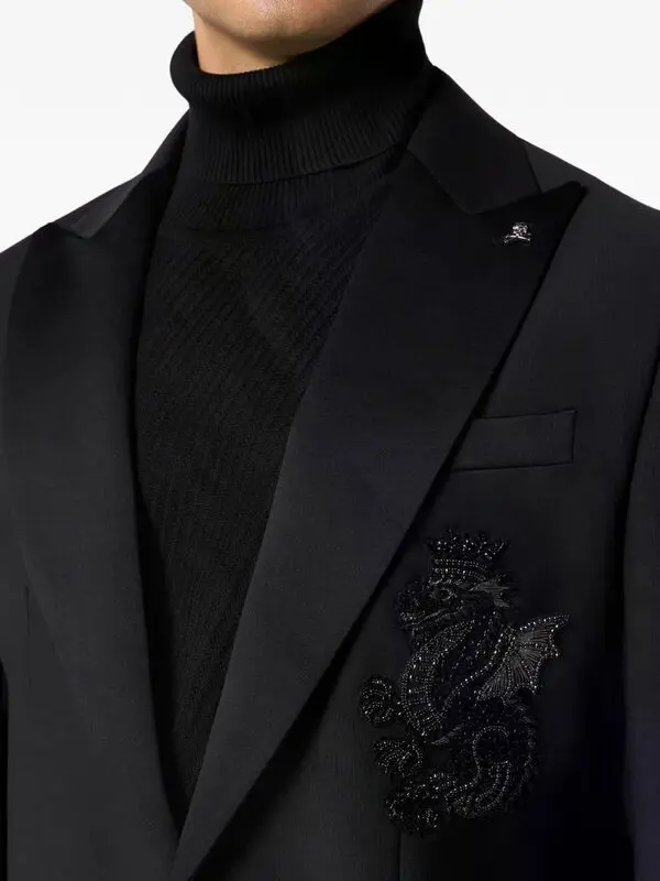 Philipp Plein Dragon Beaded Blazer