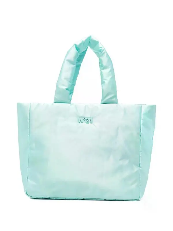N°21 Padded Logo-plaque Tote Bag - Blue