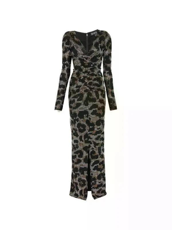 MIRON Embellished Ruched Dress