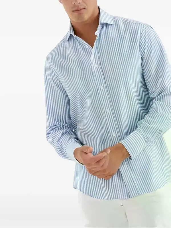 Brunello Cucinelli Striped Long-sleeve Shirt
