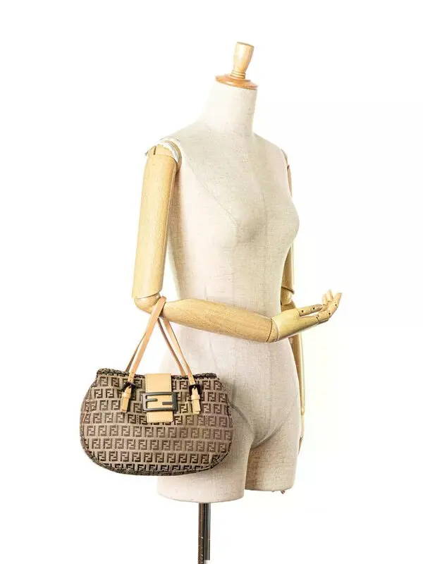 Fendi Zucchino Canvas Handbag