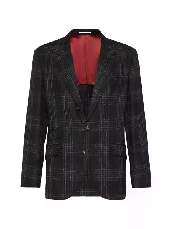 Brunello Cucinelli Check Blazer