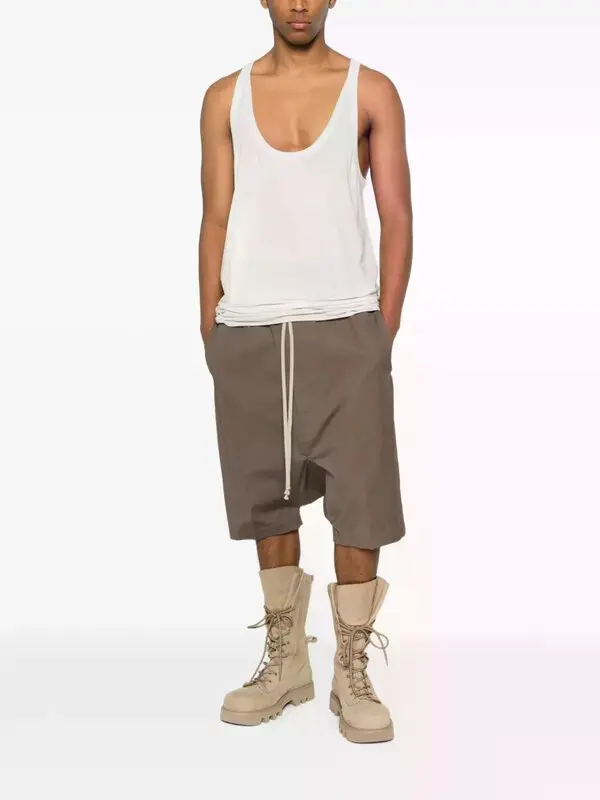 Rick Owens Scoop-neck Ribbed Vest