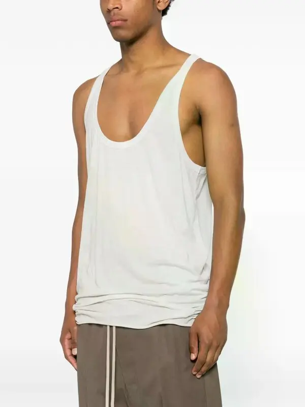 Rick Owens Scoop-neck Ribbed Vest