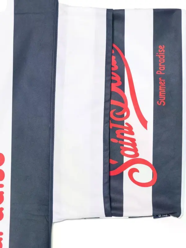 MC2 SAINT BARTH Aidan Striped Logo-print Beach Towel