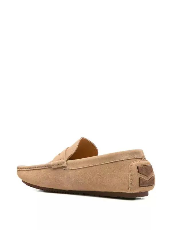 SERGIO MORETTI FIRENZE Suede Penny Loafers