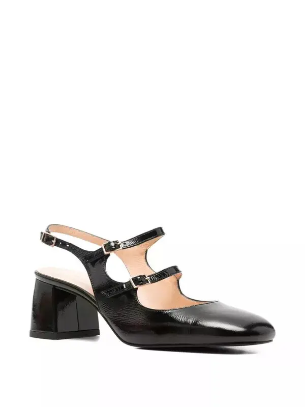 SERGIO MORETTI FIRENZE Triple-strap Slingback Pumps