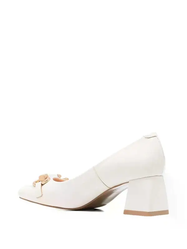 SERGIO MORETTI FIRENZE Horsebit Detail Square-toe Pumps