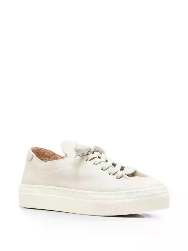 SERGIO MORETTI FIRENZE Pebbled Leather Sneakers