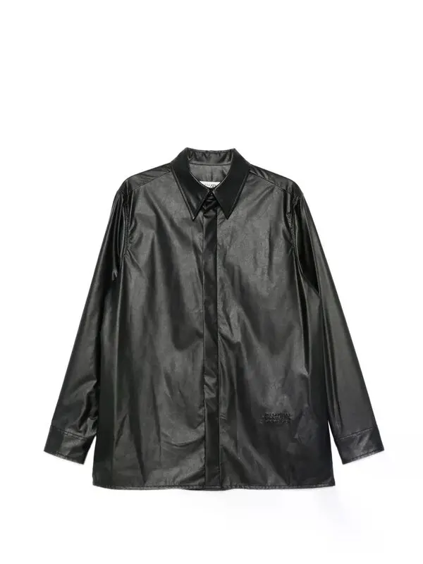 MAISON MARGIELA Embossed Logo Shirt - Black