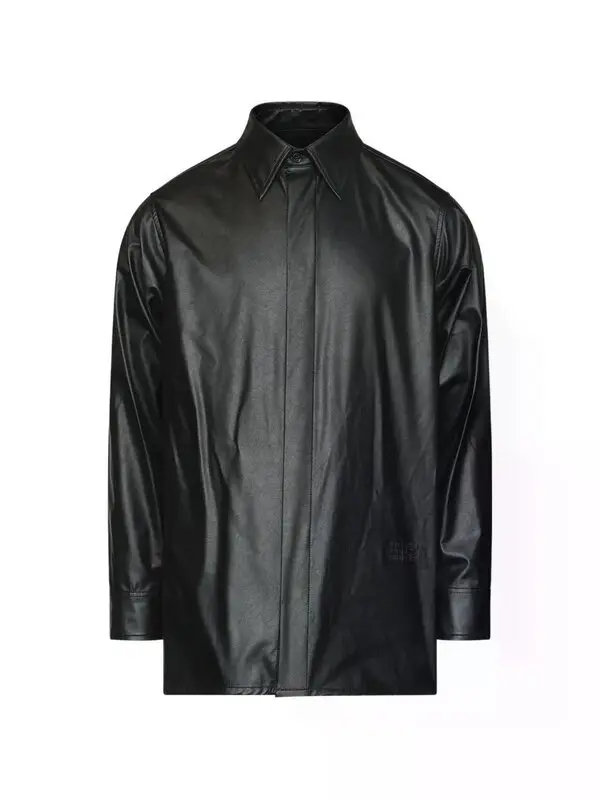 MAISON MARGIELA Embossed Logo Shirt - Black