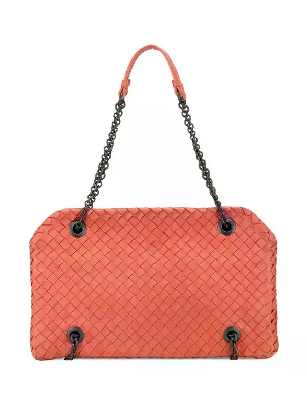 Bottega Veneta Intrecciato Duo Shoulder Bag - Pink