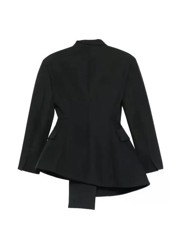 A.W.A.K.E. Mode Asymmetric Hem Single-breasted Blazer