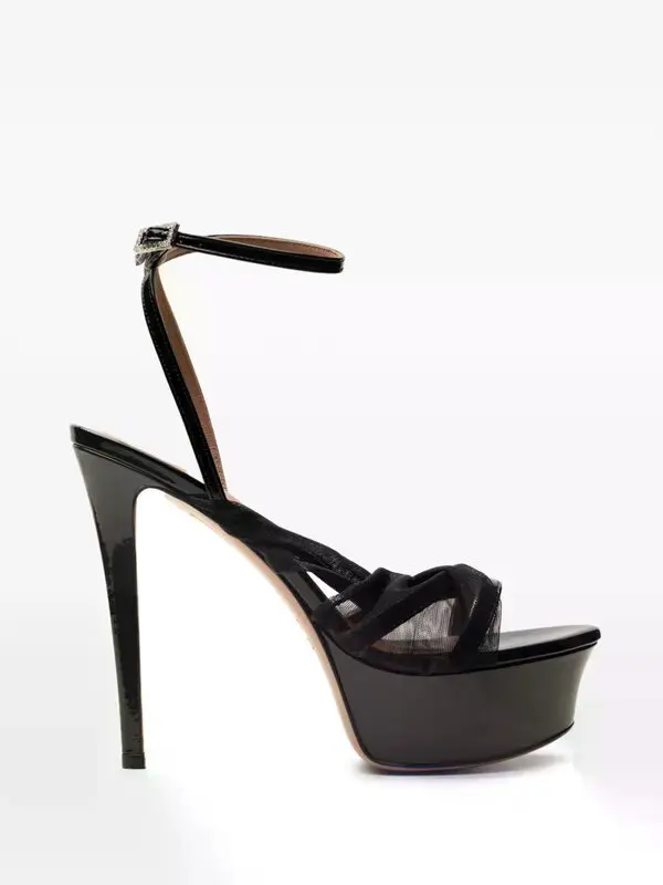 GEDEBE Melody Platform Sandals - Black