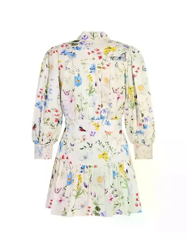 Alice + Olivia Floral Print Belted Dress