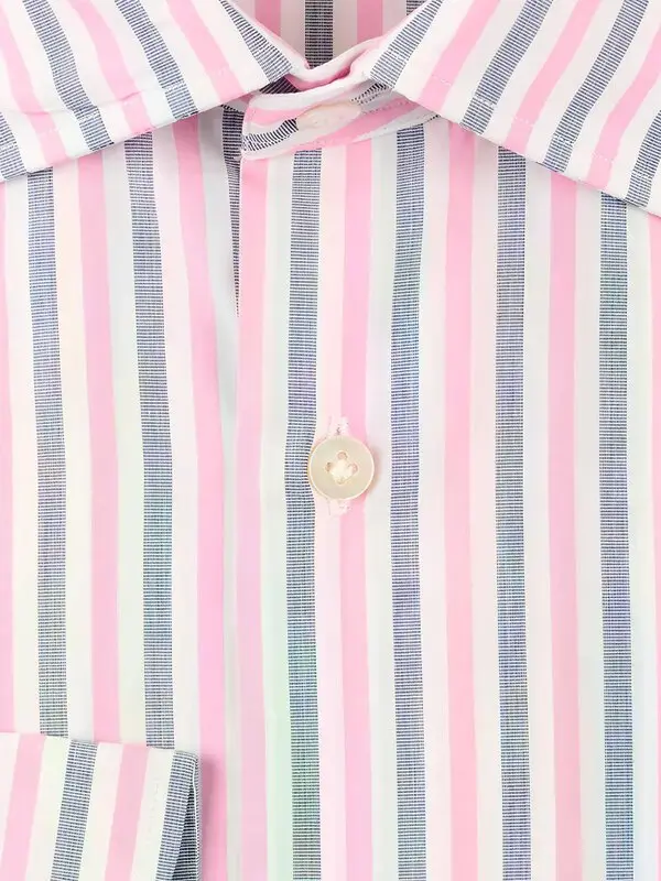 BORRIELLO NAPOLI Striped Long-sleeved Shirt