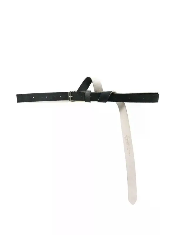 MARINA YEE Origami Leather Belt - Black