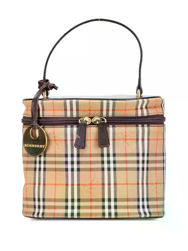Burberry Haymarket Check Canvas Vanity Bag