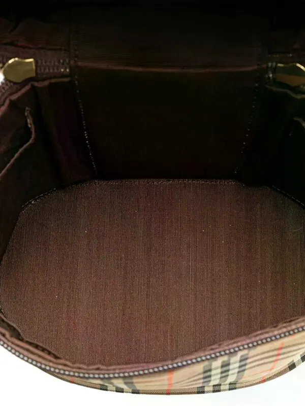 Burberry Haymarket Check Canvas Vanity Bag