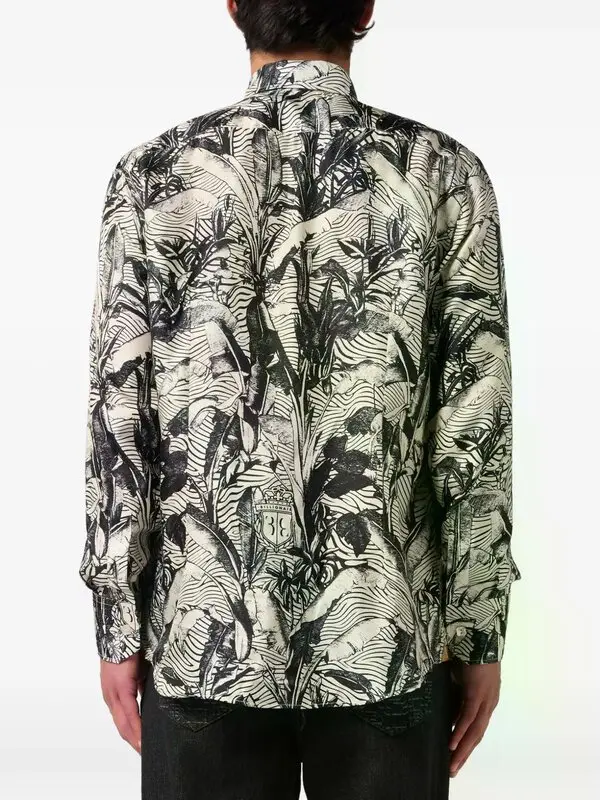 BILLIONAIRE Palms All-over Silk Shirt