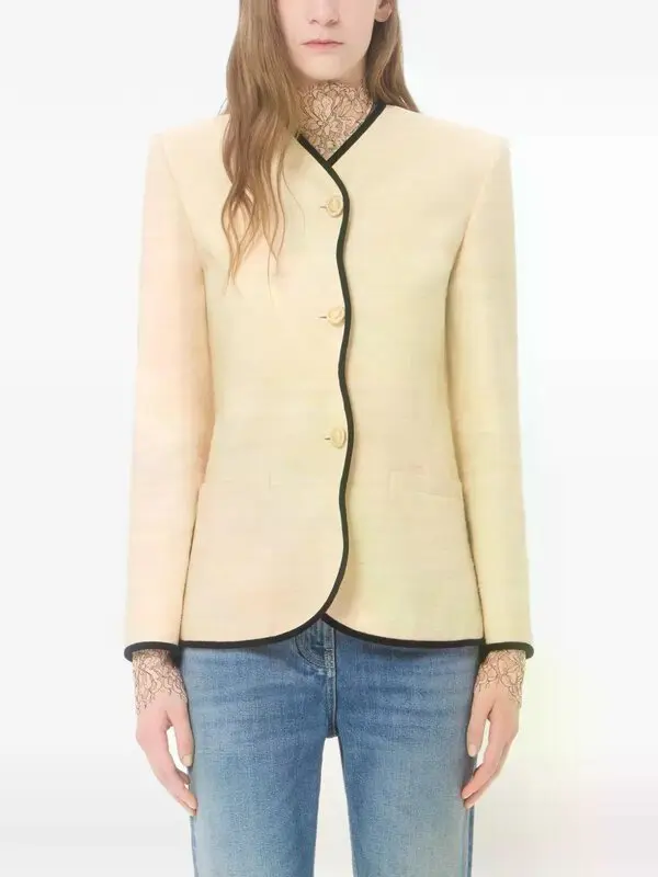 Valentino Garavani Silk Linen Canvas Jacket