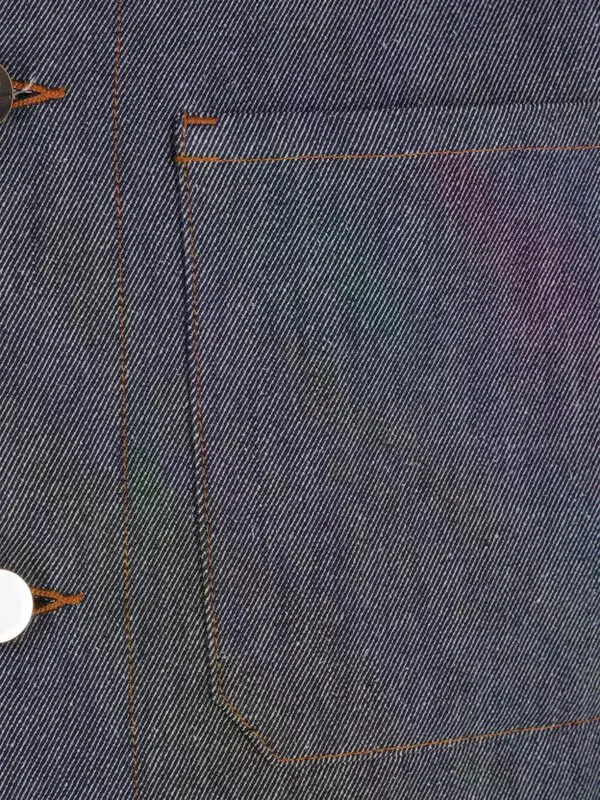 META CAMPANIA COLLECTIVE Julian Contrast-stitched Denim Jacket
