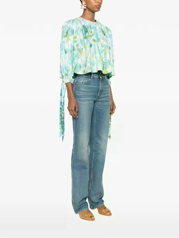 Chloé Floral Jacquard Blouse