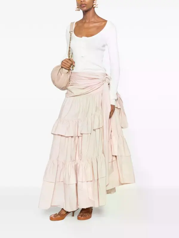 Chloé Ruffled Tiered Maxi Skirt