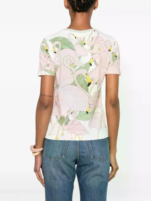 Chloé Flamingo Print T-shirt