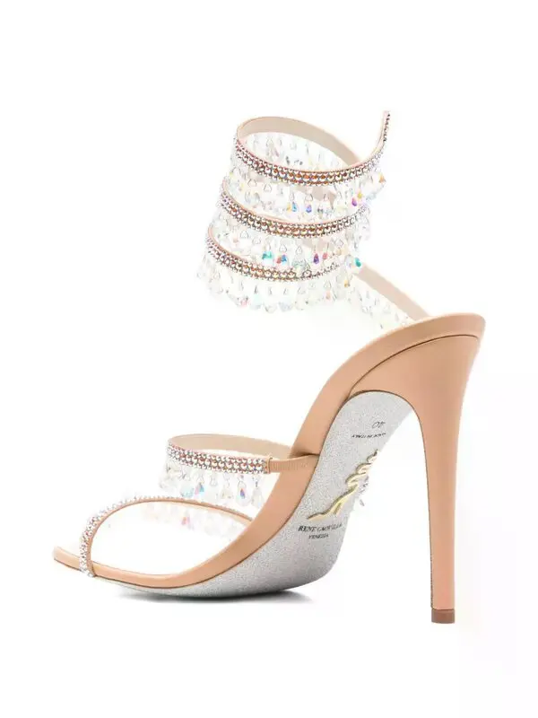 Rene Caovilla Crystal Embellished Sandals