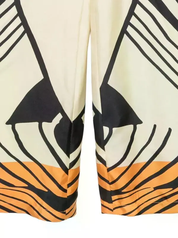 Raquel Diniz Sofia Graphic Print Wide-leg Trousers