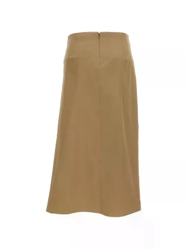 Max Mara Knot-detail Column Midi Skirt