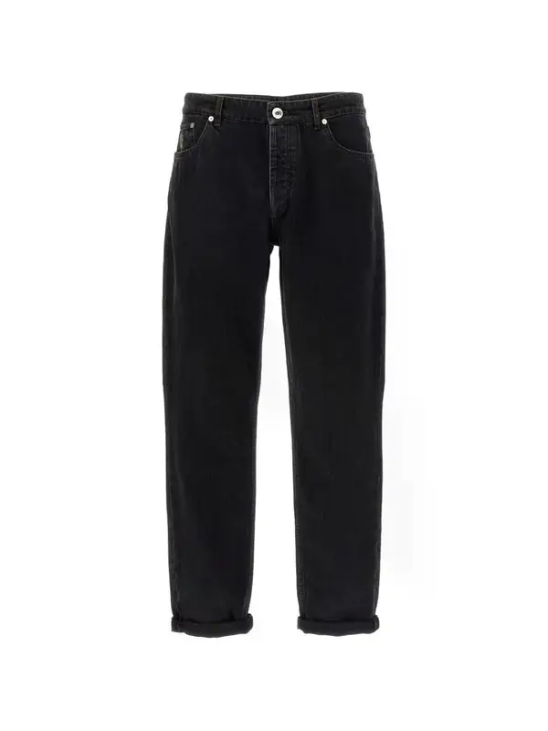 Brunello Cucinelli Logo Patch Jeans