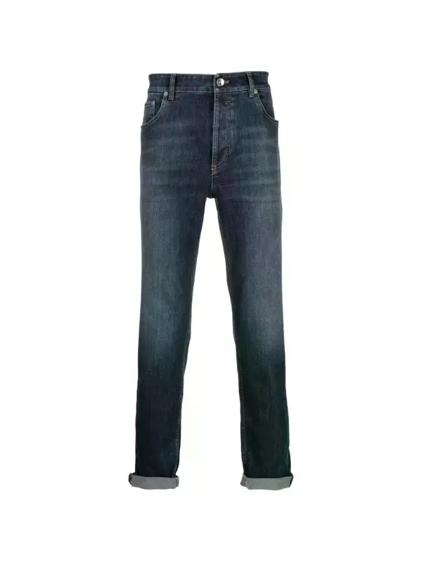Brunello Cucinelli Straight-leg Jeans - Blue