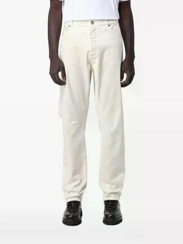 Brunello Cucinelli Straight Leg Jeans - White