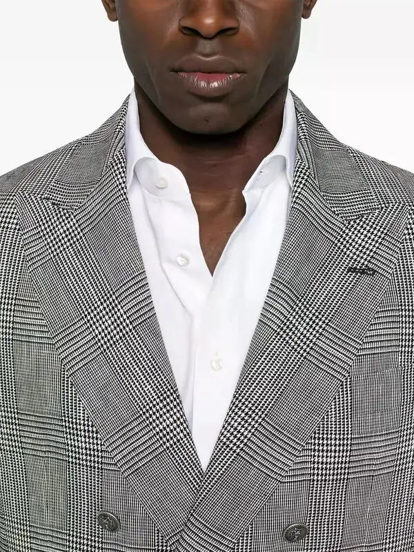 Brunello Cucinelli Plaid Double-breasted Suit