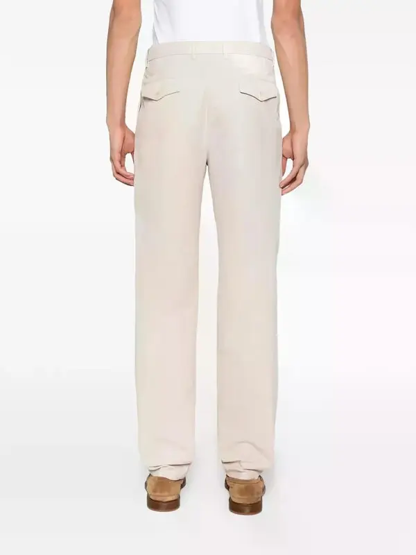 Brunello Cucinelli Beige Pleated Tailored Trousers