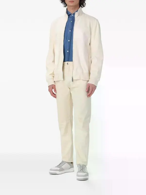 Brunello Cucinelli White Zip-up Jacket