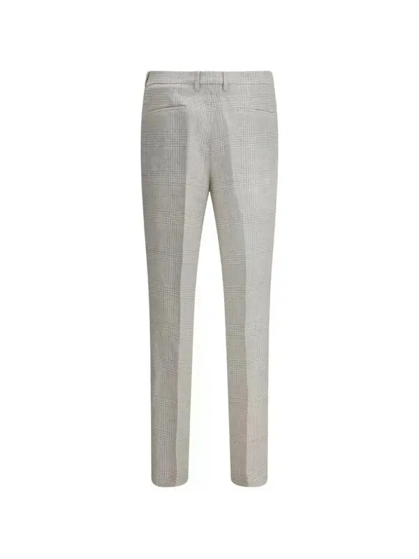 Brunello Cucinelli Check Pattern Tailored Trousers