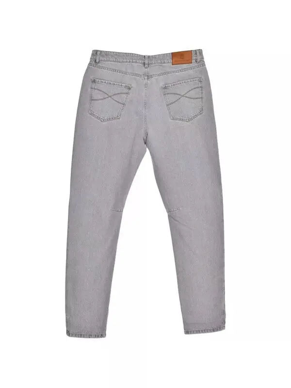 Brunello Cucinelli Twill Five-pocket Jeans - Grey