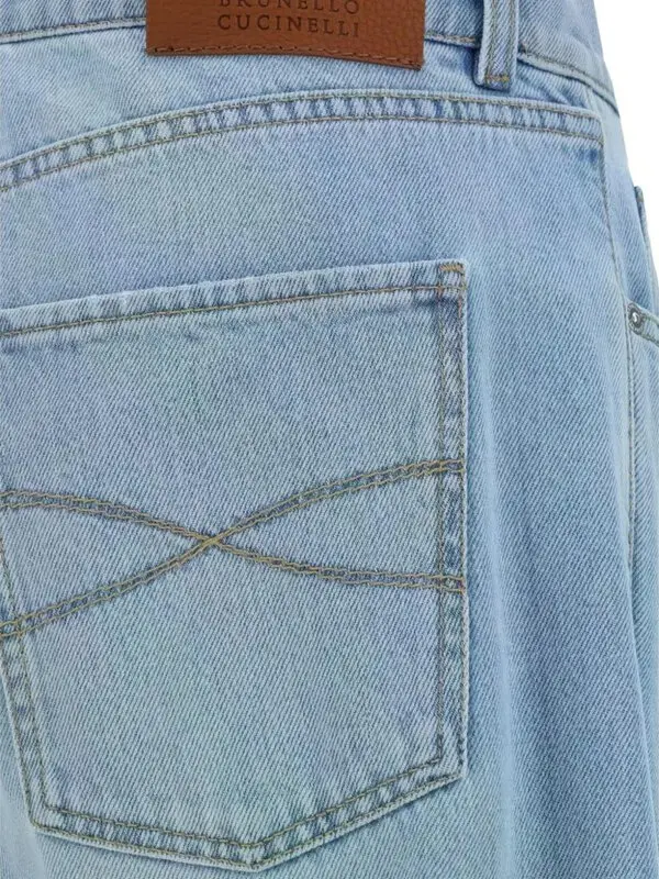 Brunello Cucinelli Light Faded Wash Jeans