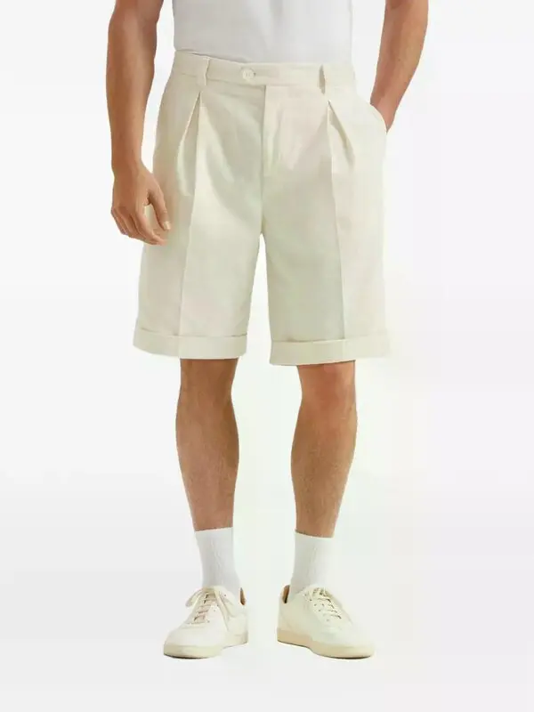 Brunello Cucinelli Pleated Corduroy Shorts
