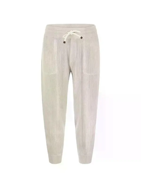 Brunello Cucinelli Ribbed-knit Track Pants