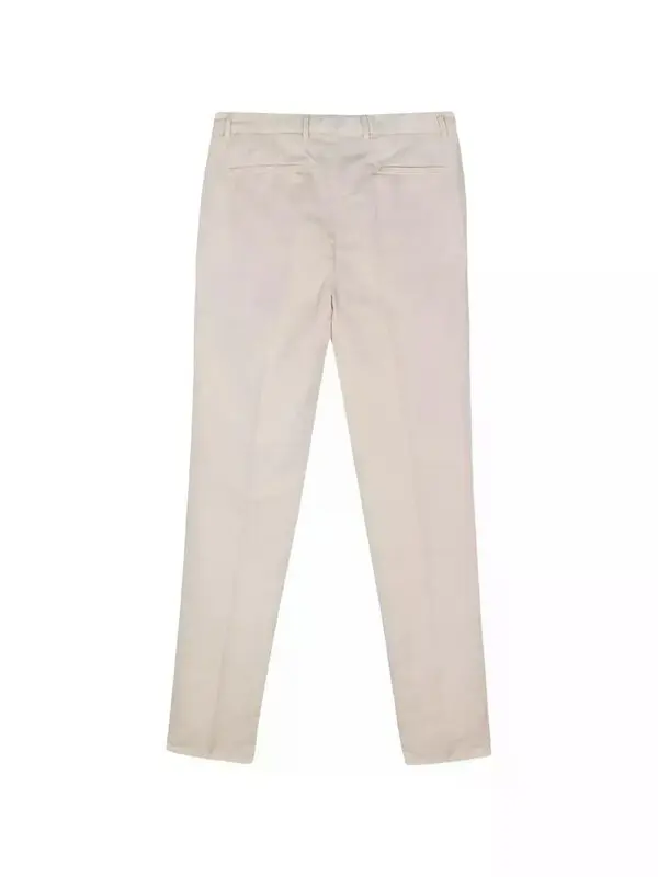 Brunello Cucinelli Pleated Pressed-crease Trousers - Neutrals