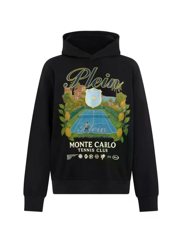 Philipp Plein Monte Carlo Tennis Club Hoodie - Black
