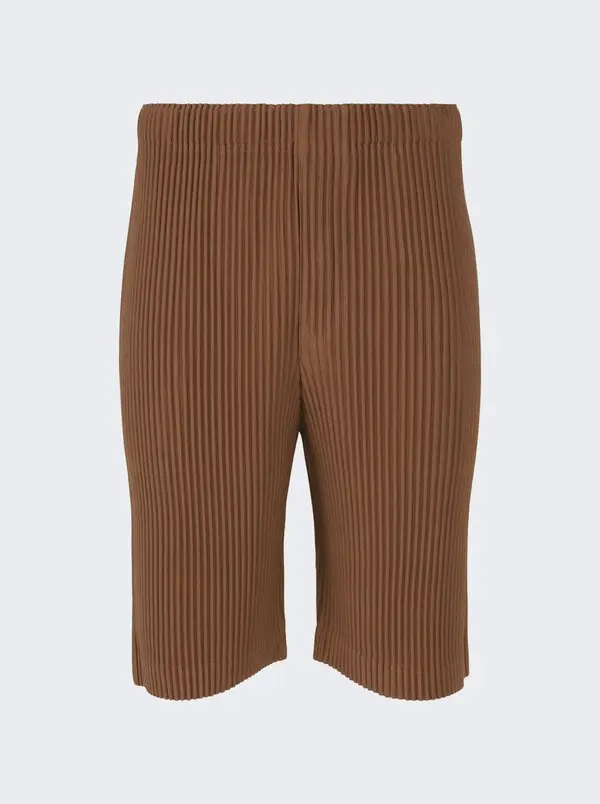 Issey Miyake Pleated Shorts - Brown