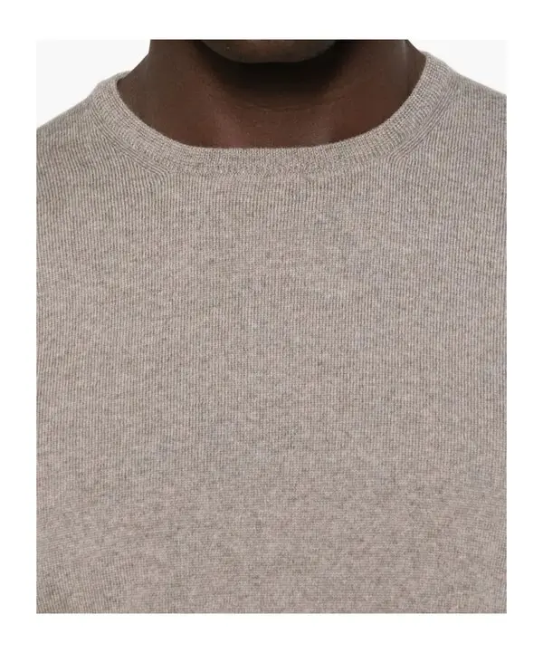 Tagliatore Ribbed Hem Long Sleeve Crew Neck Sweater